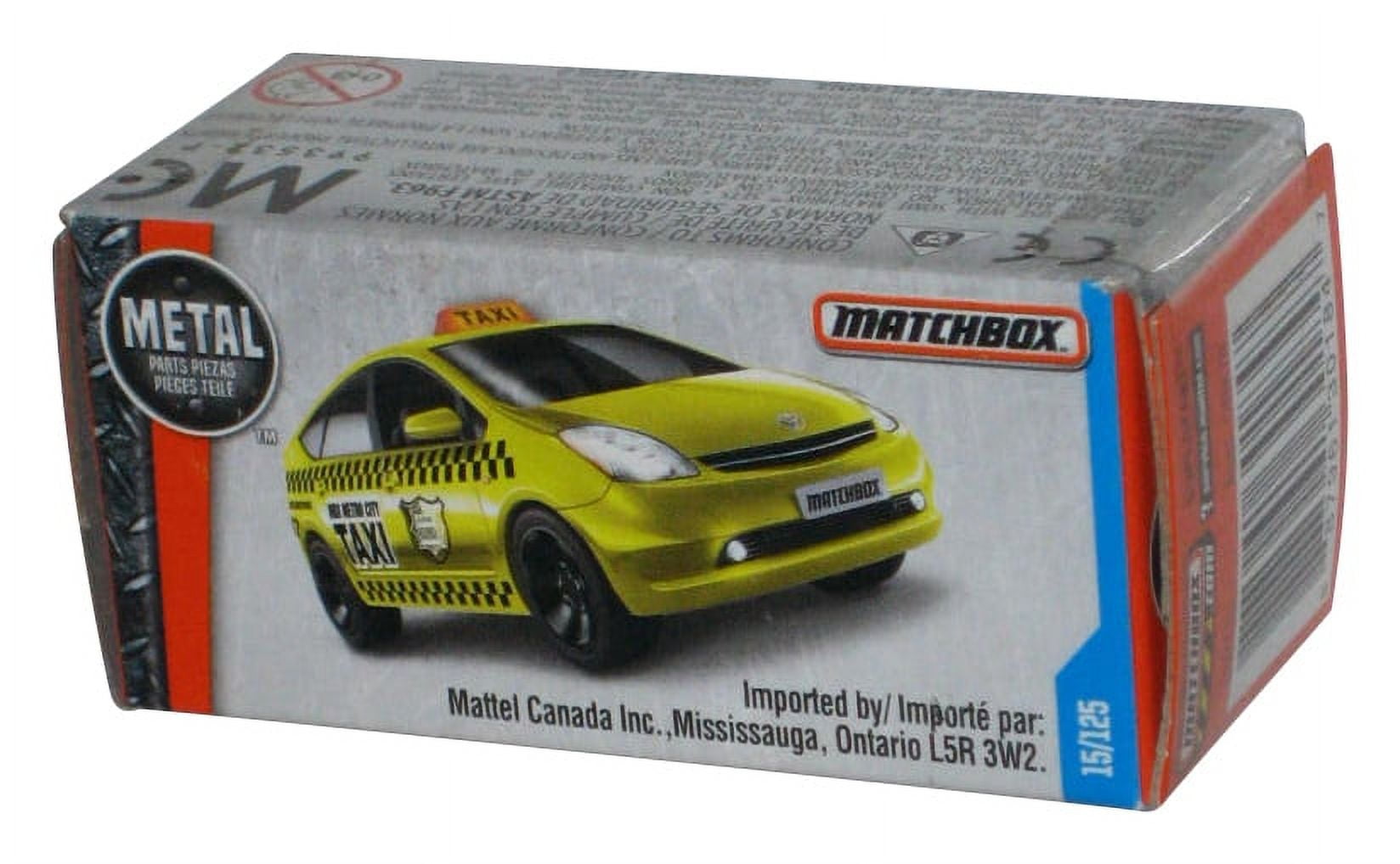Matchbox Power Grabs Box (2016) Toyota Prius Taxi Yellow Toy Car 15/25 ...