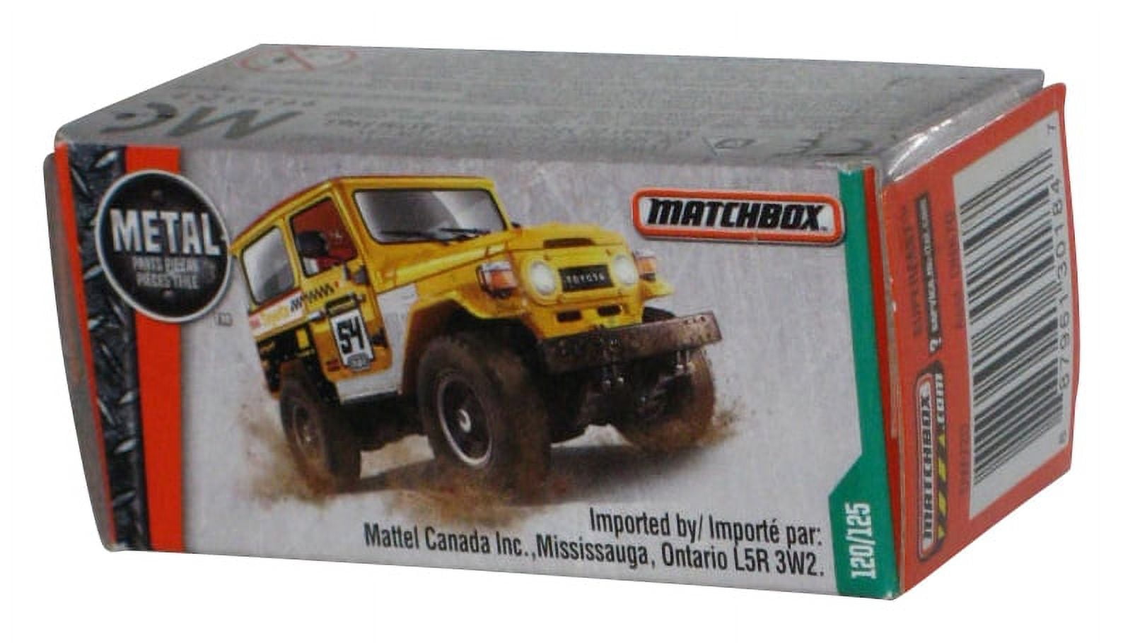 Matchbox Power Grabs Box (2016) Yellow Toyota Land Cruiser FJ40 Toy Car ...
