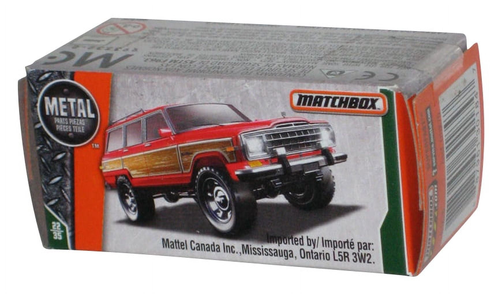 Matchbox Power Grabs Box MBX Road Trip (2017) Red Jeep Wagoneer Toy Car ...