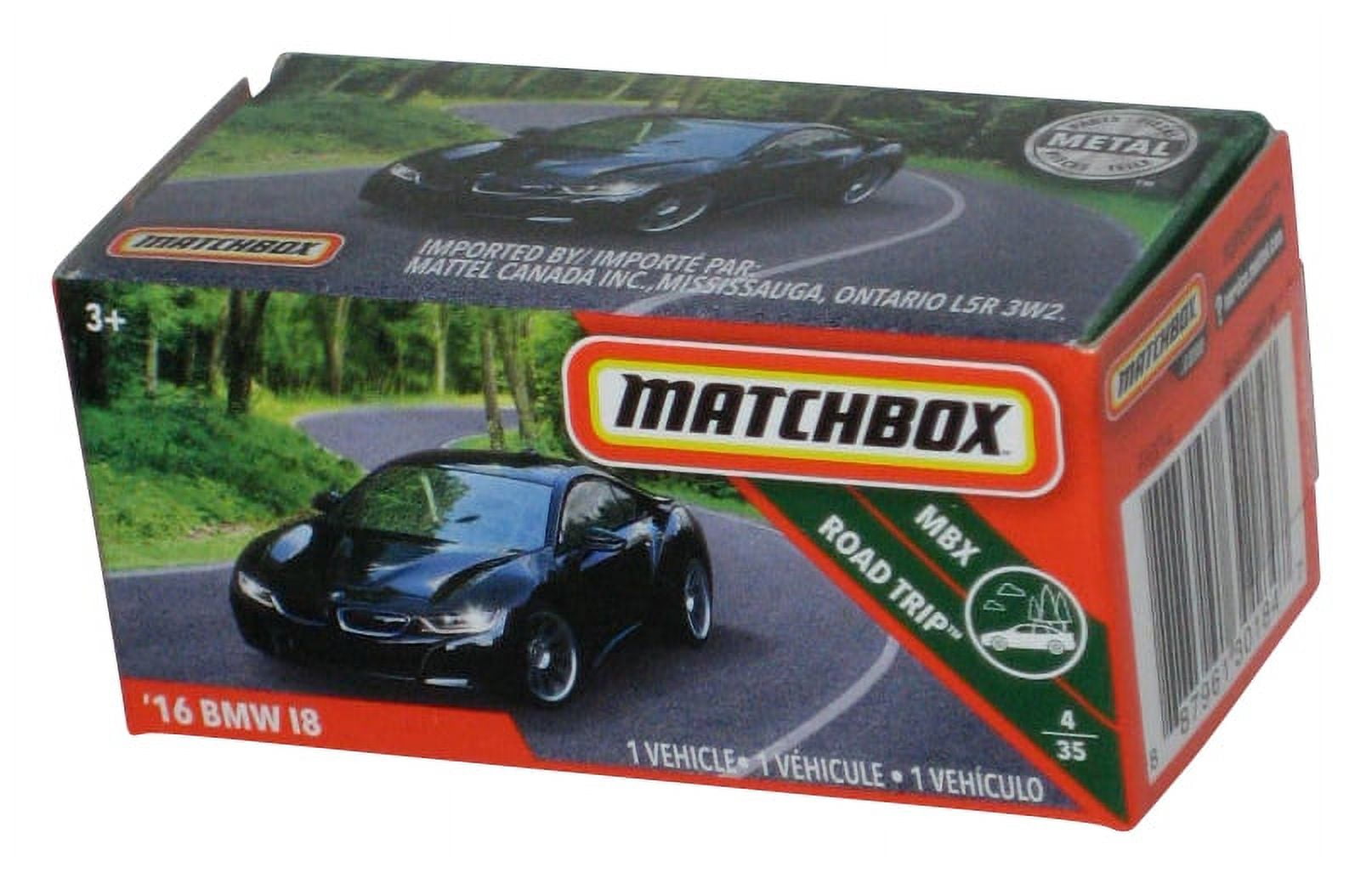 Matchbox Power Grabs Box MBX Road Trip (2018) Black '16 BMW I8 Toy Car ...