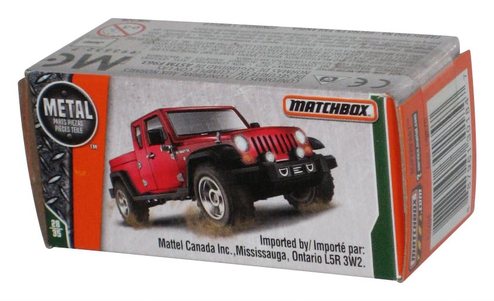 Matchbox Power Grabs Box MBX Road Trip (2018) Red '05 Jeep Gladiator ...