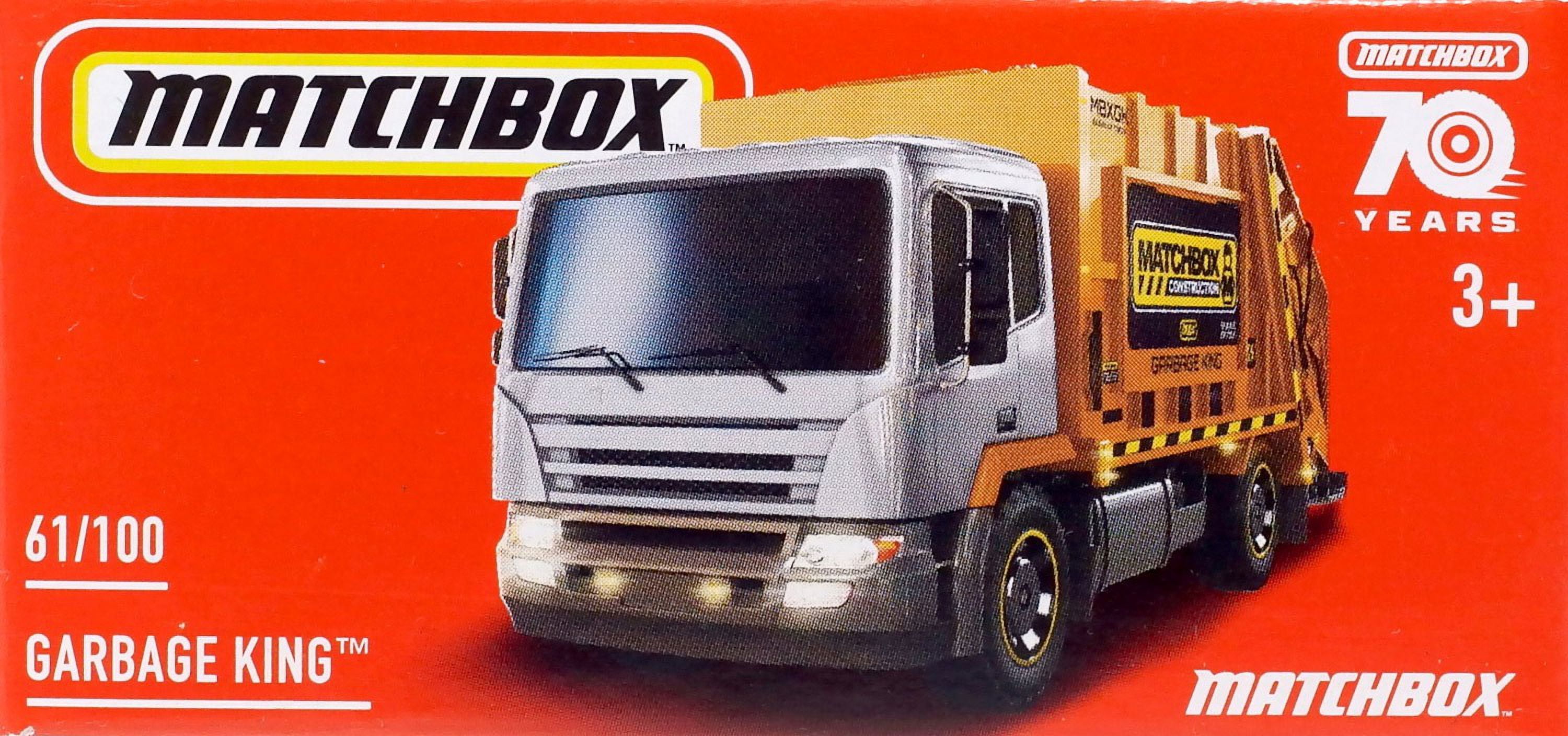 Matchbox Power Grabs Garbage King Diecast Car (Orange) - Walmart.com