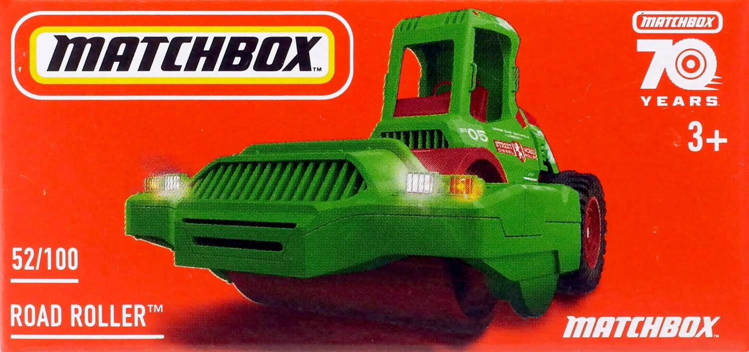 Matchbox Power Grabs Road Roller Diecast Car (Green) - Walmart.com