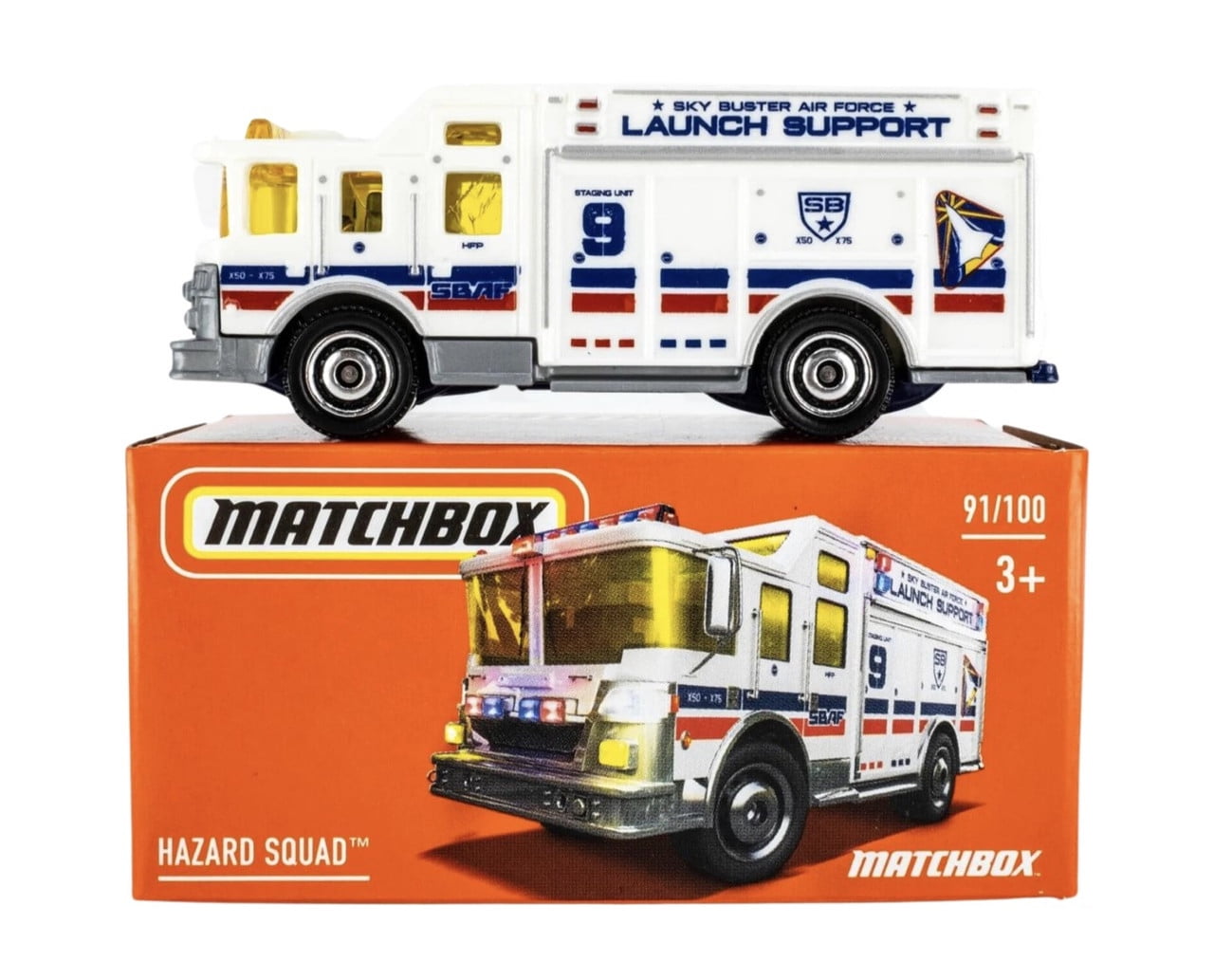 Matchbox Powergrabs Hazard Squad, White 91/100 - Walmart.com