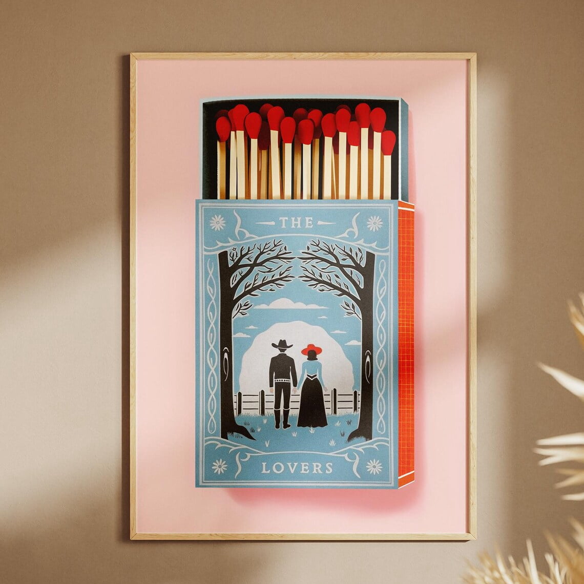 Matchbox Print, The Lovers Print, Western Print, Cowgirl Decor, Print ...