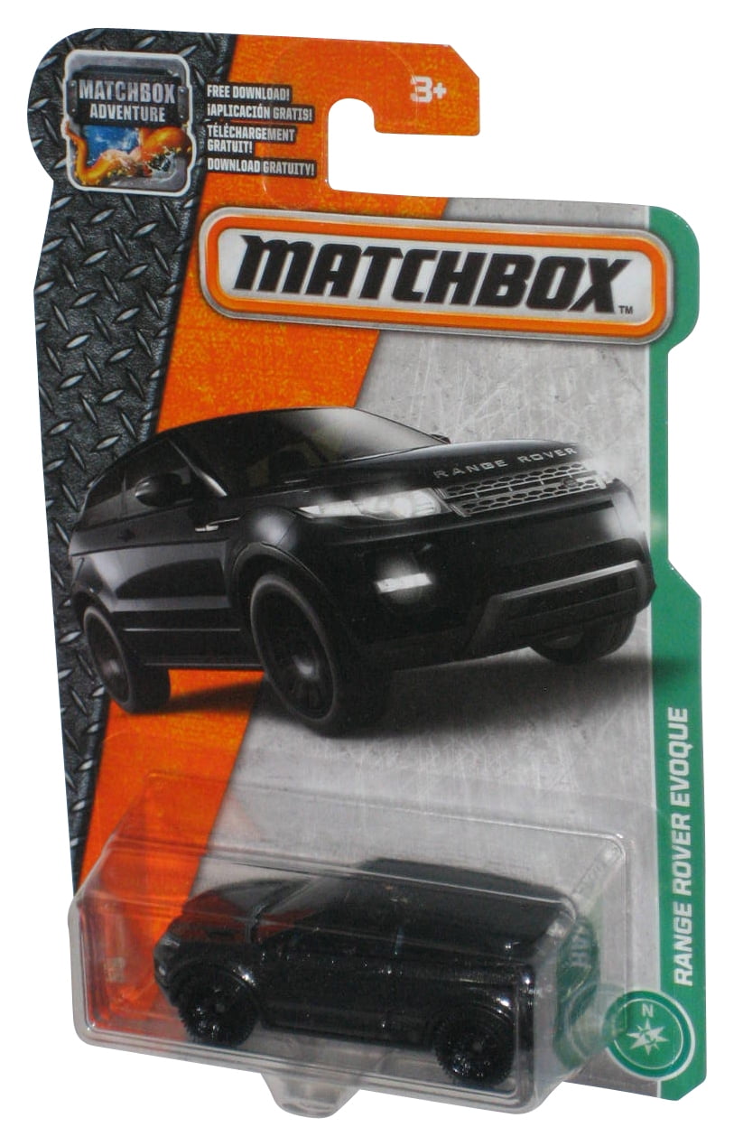 Matchbox Range Rover Evoque (2016) Mattel Black Metal Toy 100/125 ...