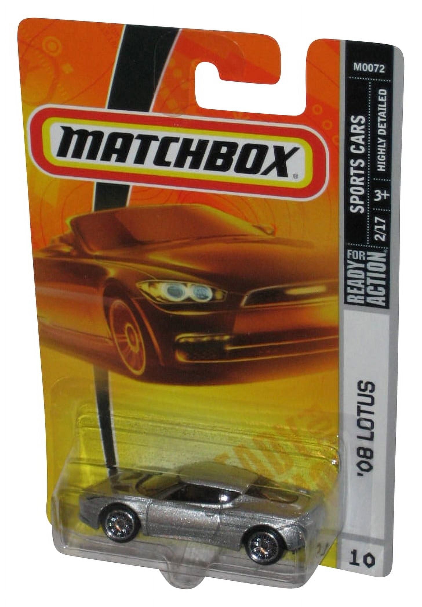 Matchbox Ready For Action Sports Cars (2007) Silver '08 Lotus Toy Car #10 - Walmart.com