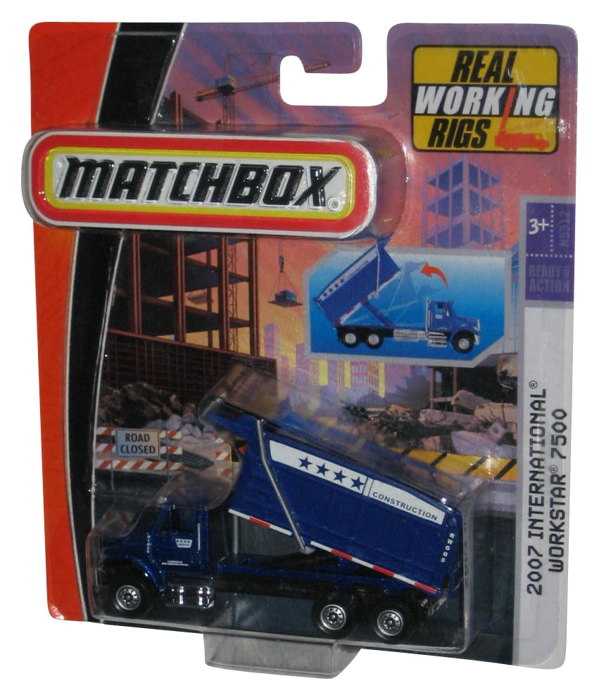 Matchbox Real Working Rigs (2008) Blue Construction 2007 International ...