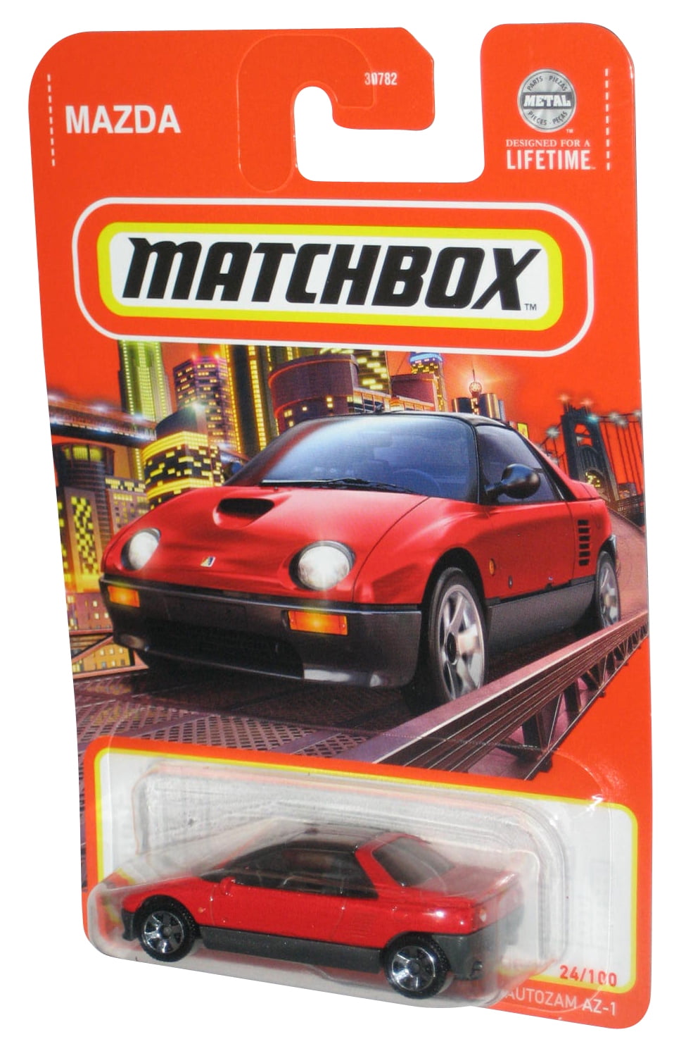 Matchbox Red 1992 Mazda Autozam AZ-1 (2023) Mattel Toy Car 24/100 ...