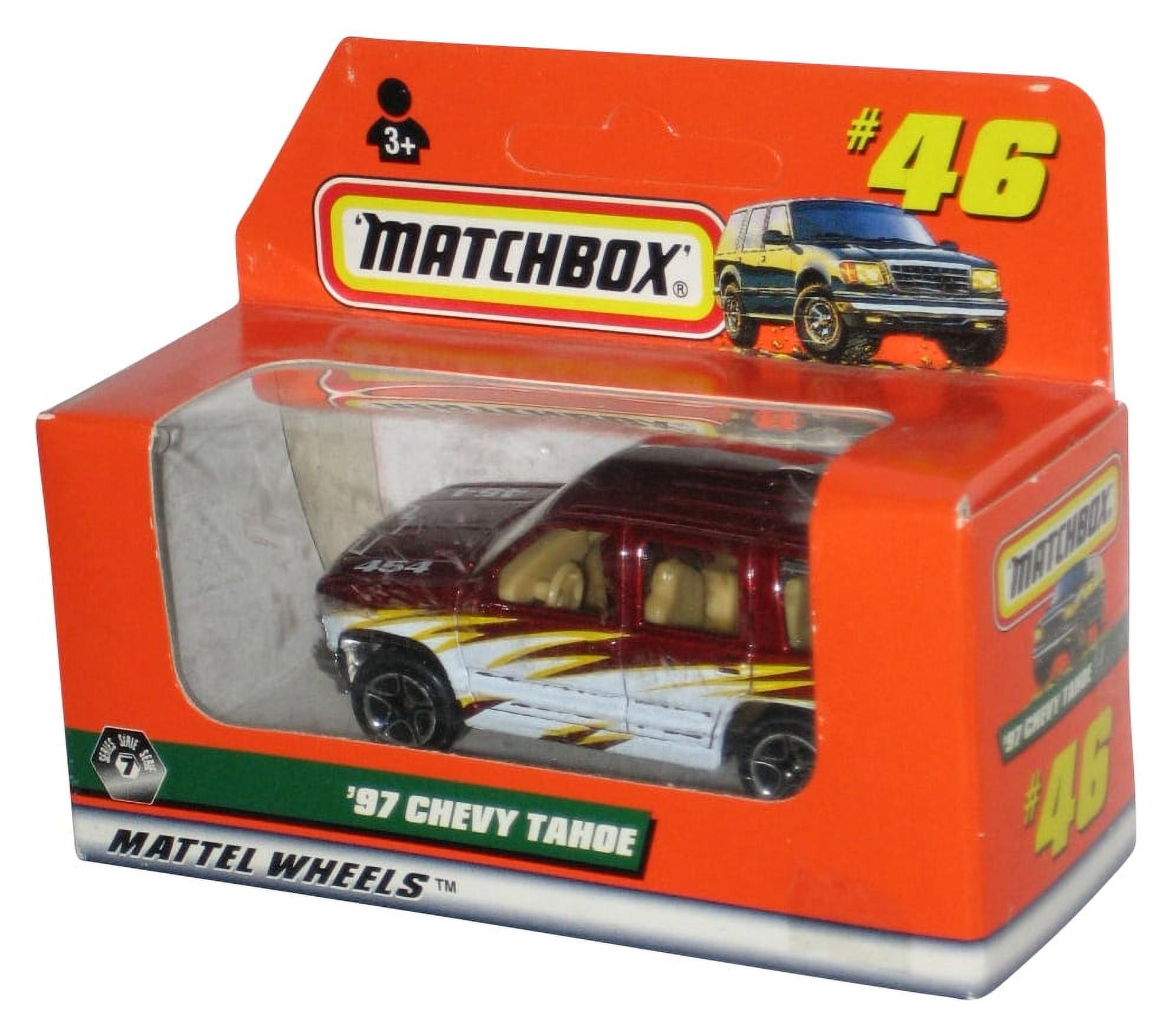 Matchbox Red '97 Chevy Tahoe (1997) Rough 'N Tough Toy Truck #46 - (Box ...