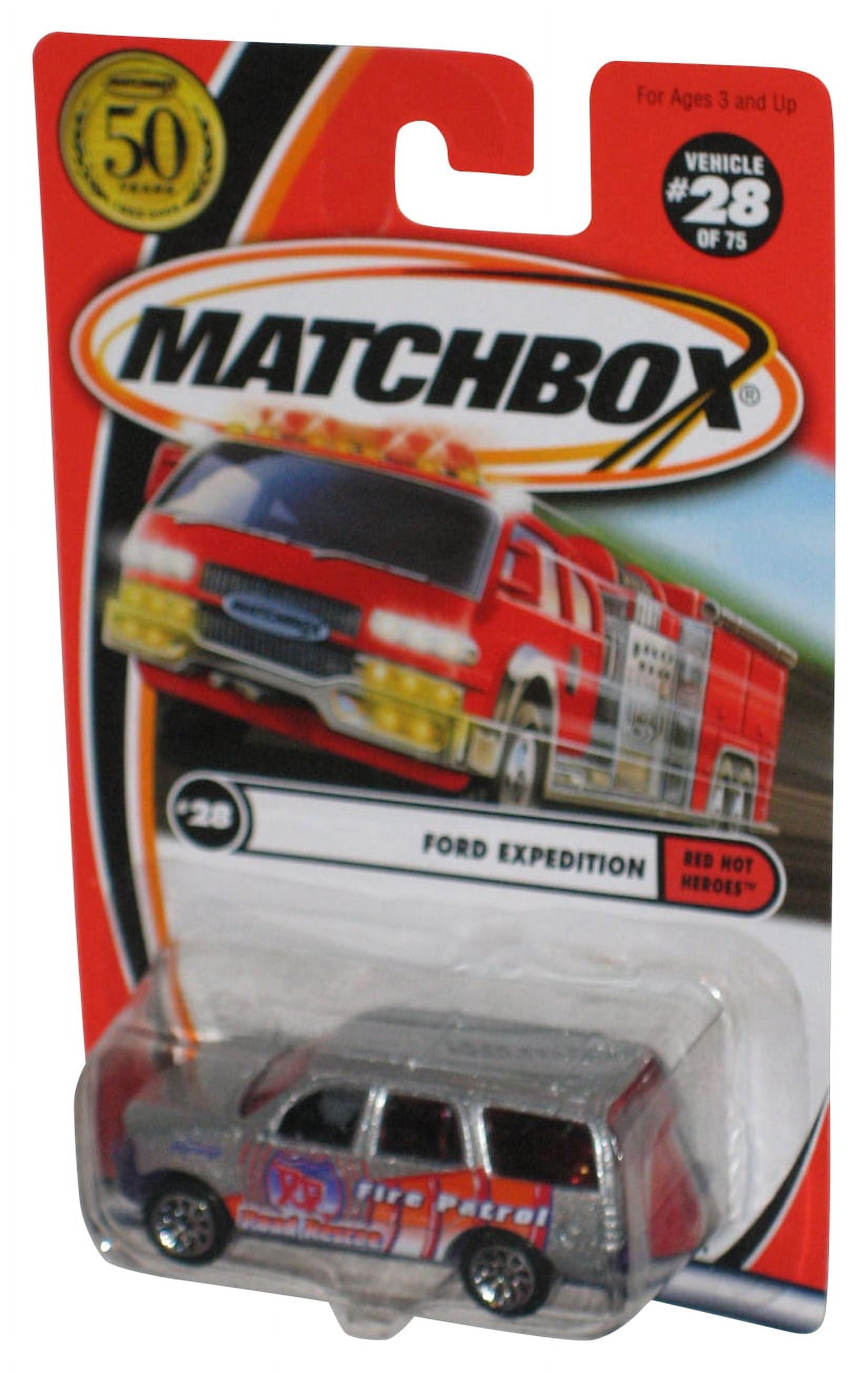 Matchbox Red Hot Heroes (2001) Silver Fire Patrol Ford Expedition Toy ...