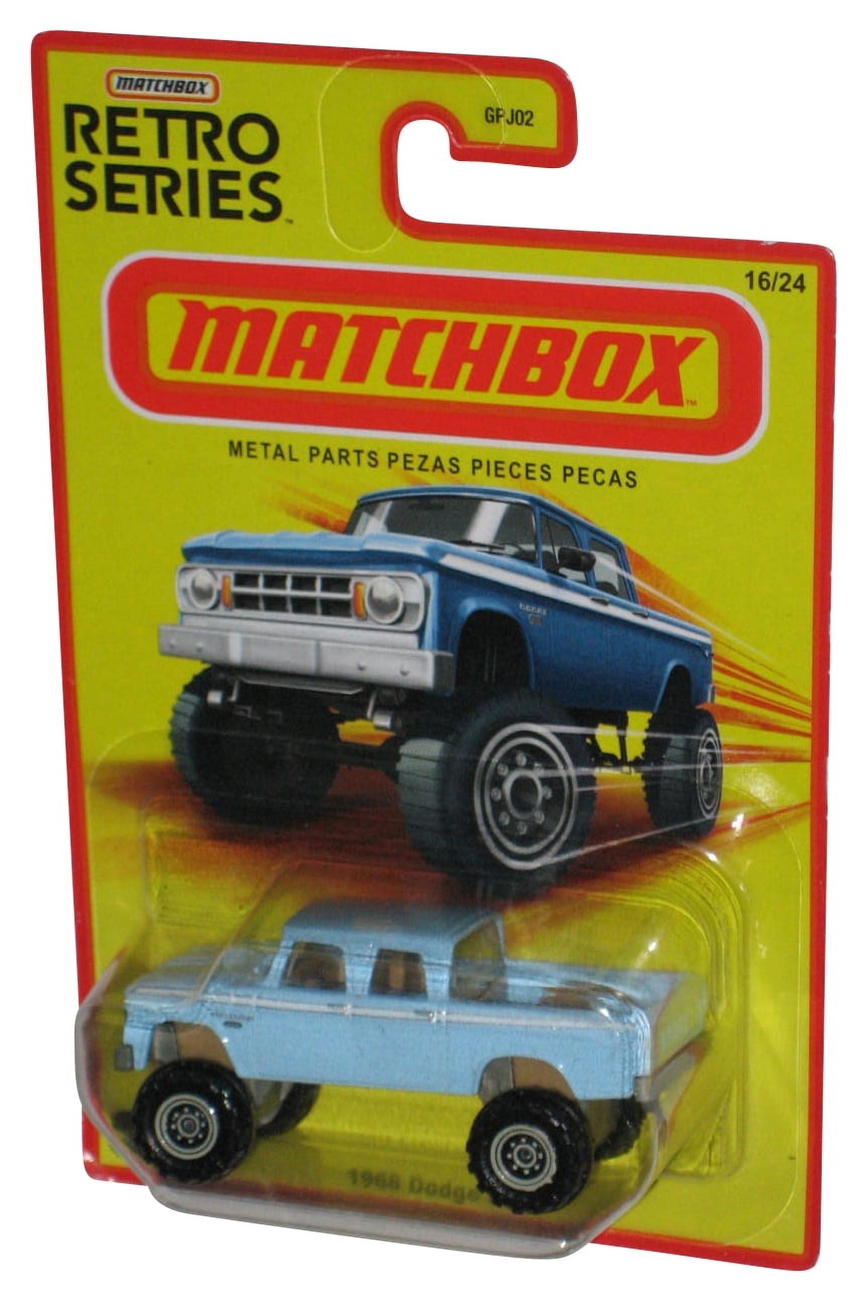 Matchbox Retro Series (2021) Blue 1968 Dodge D200 Toy Truck 16/24 ...