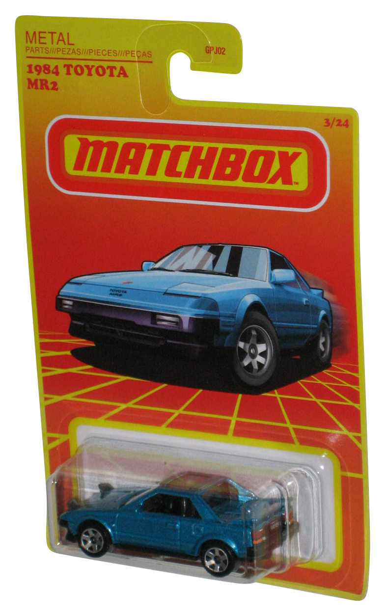 Matchbox Retro Series (2021) Blue 1984 Toyota MR2 Die-Cast Metal Car 3/ ...