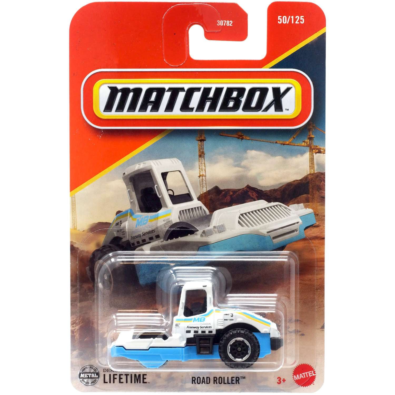 Matchbox Road Roller Diecast Car (Blue & White) - Walmart.com