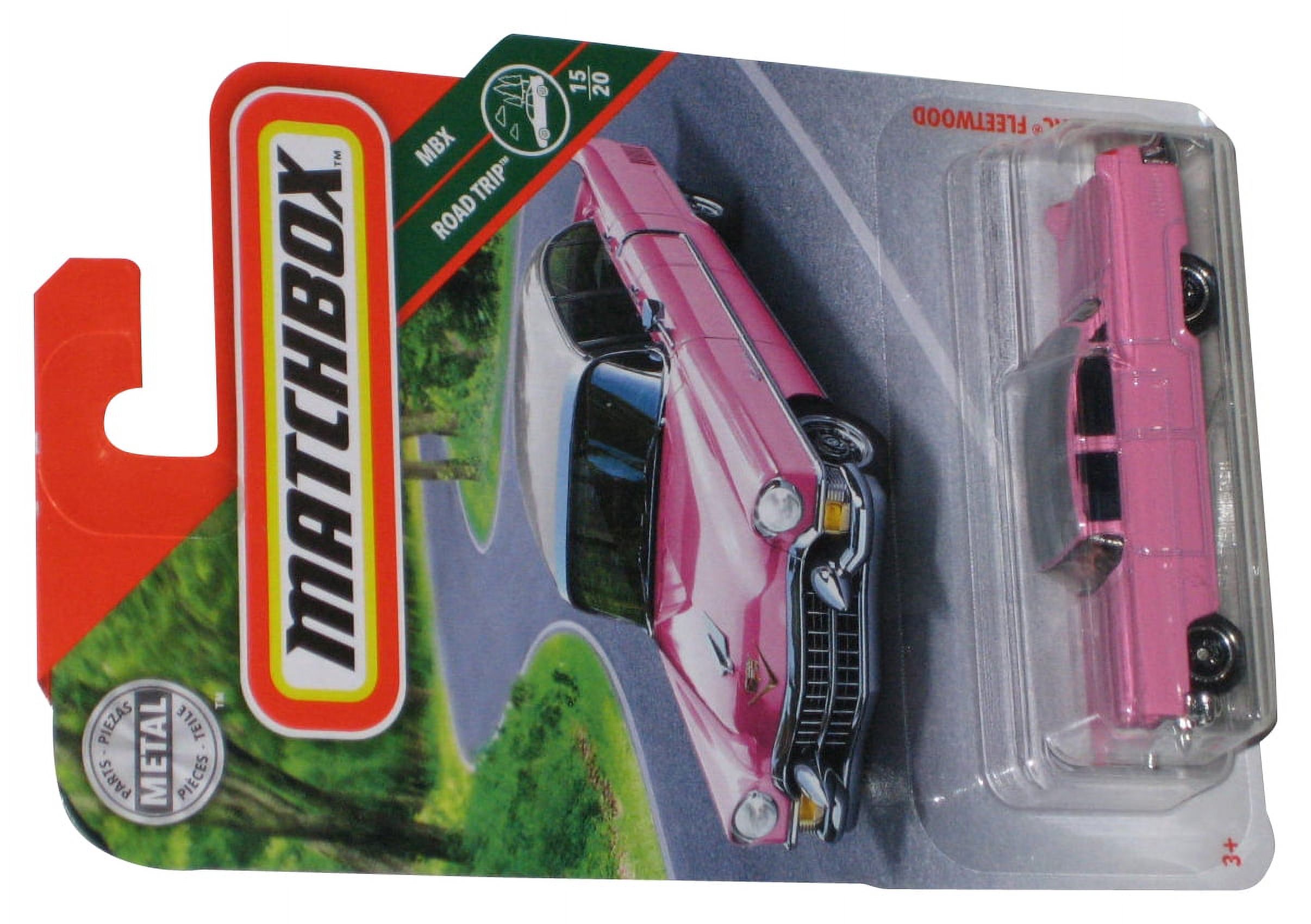 Matchbox Road Trip (2009) Mattel Pink '55 Cadillac Fleetwood Car 15/20 ...