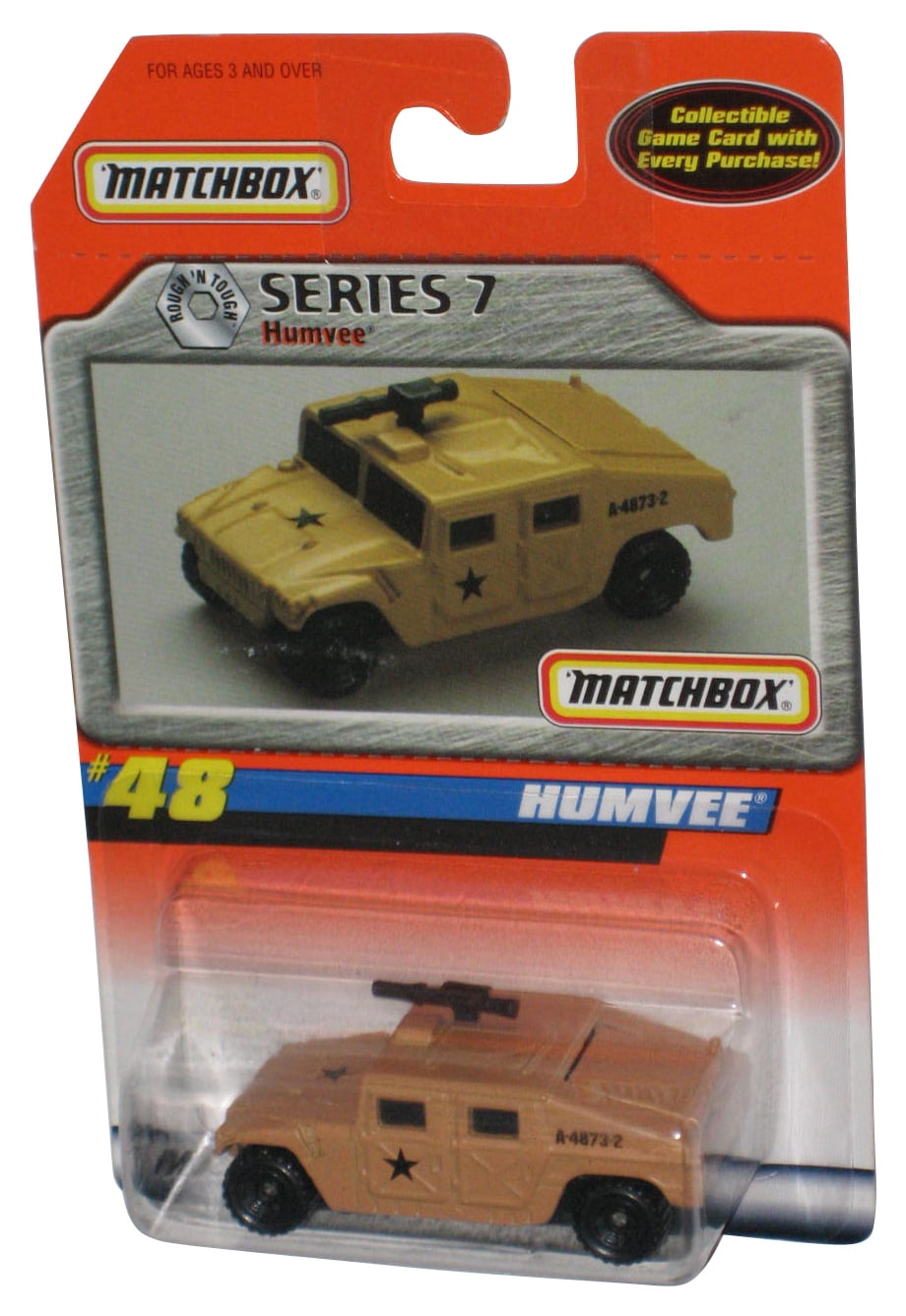 Matchbox Rough 'N Tough (1998) Series 7 Humvee Toy #48 - (Game Card ...