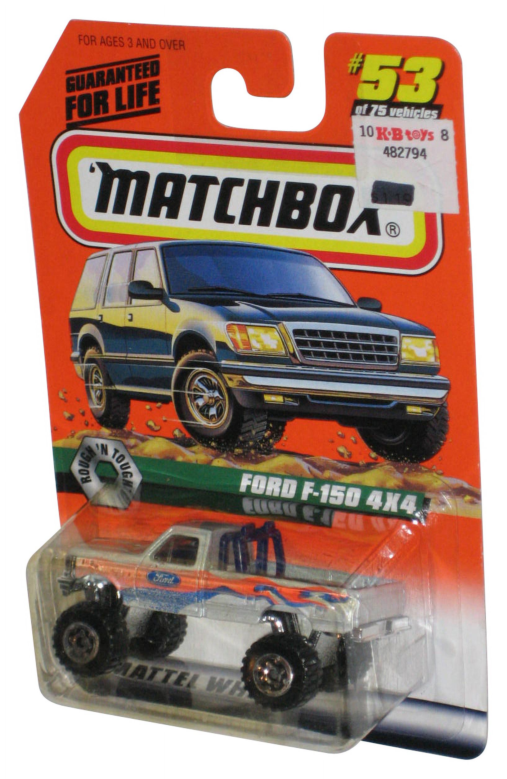 Matchbox Rough 'N Tough White Ford F-150 4x4 Toy Truck #53/75 - Walmart.com
