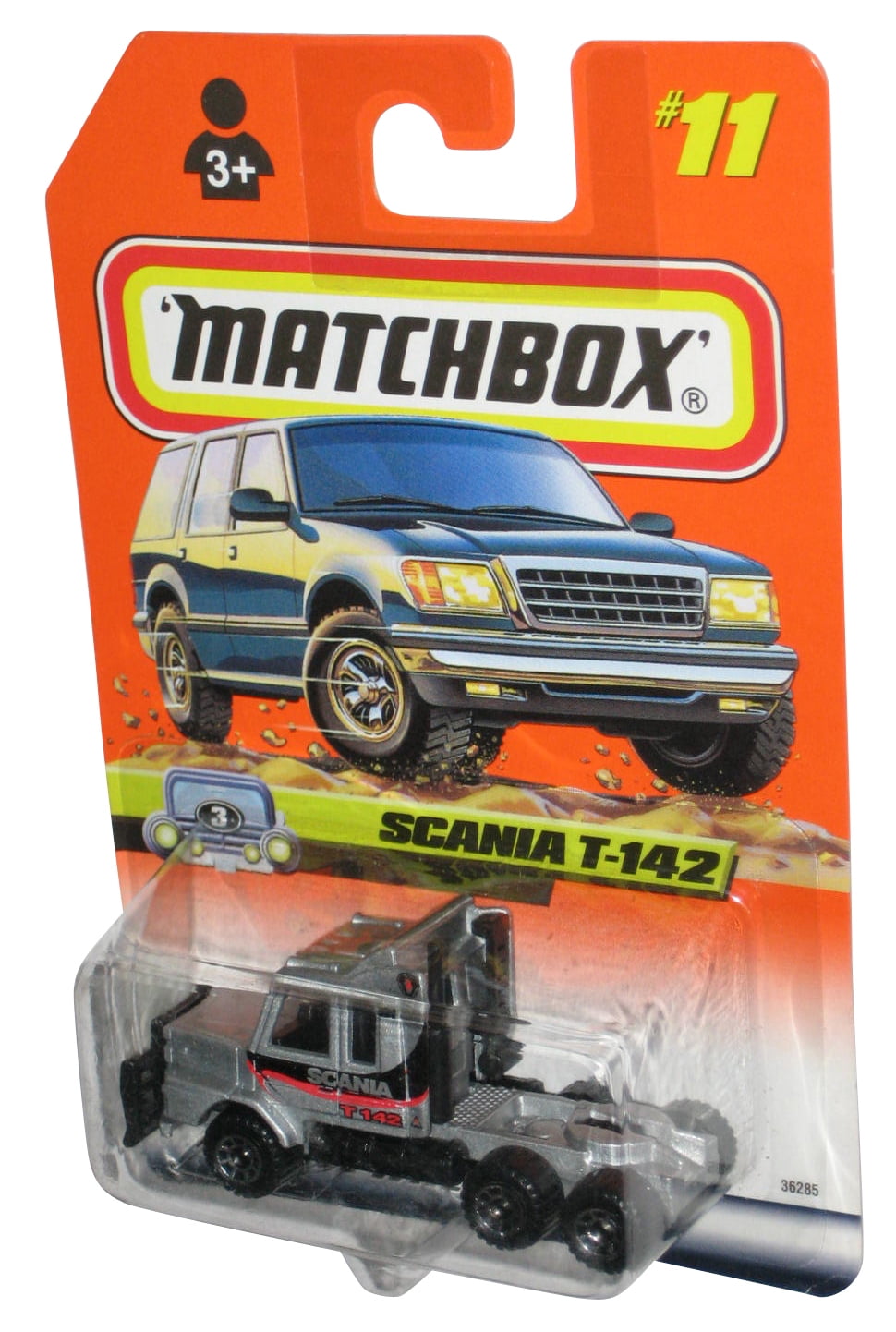 Matchbox Scania T-142 (1998) Mattel Silver & Black Toy Truck #11 ...