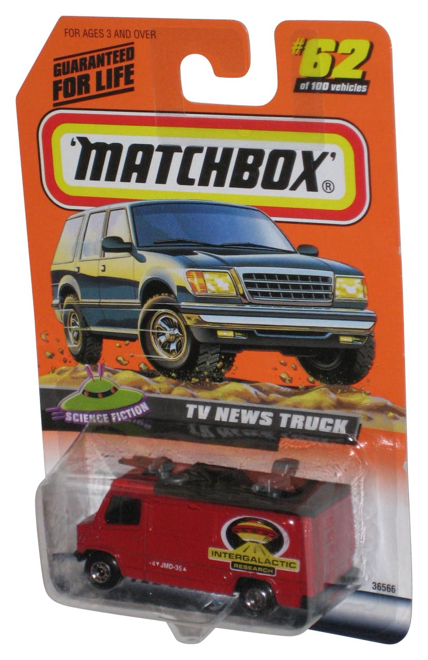 Matchbox Science Fiction (1998) Red TV News Truck Toy #62/100 - Walmart.com