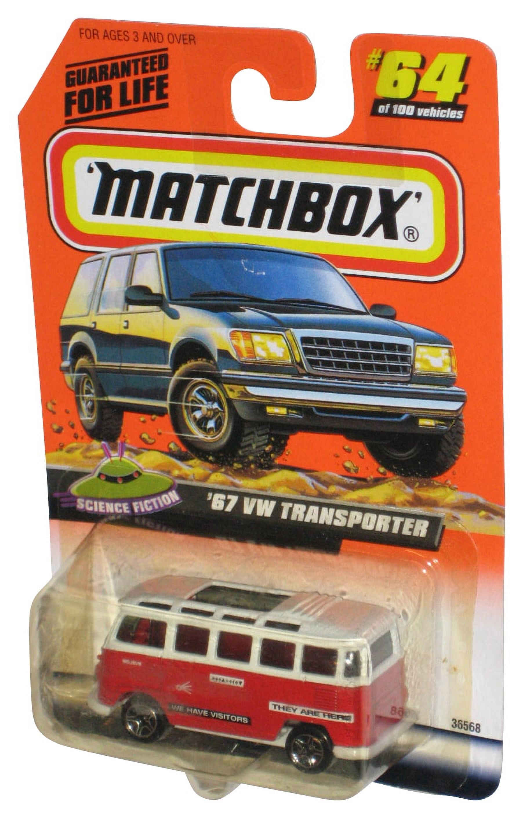 Matchbox Science Fiction (1998) Red & White '67 VW Transporter Toy Van ...