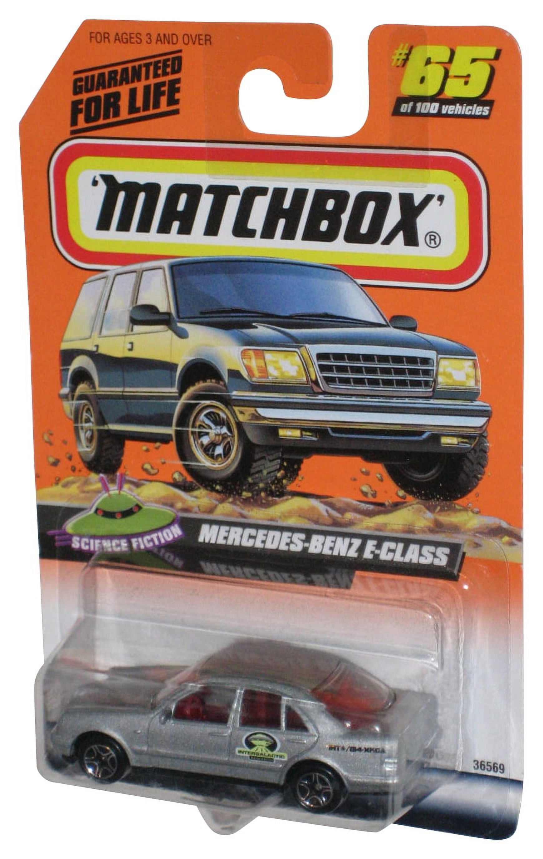 Matchbox Science Fiction (1998) Silver Mercedes-Benz E-Class Toy Car ...