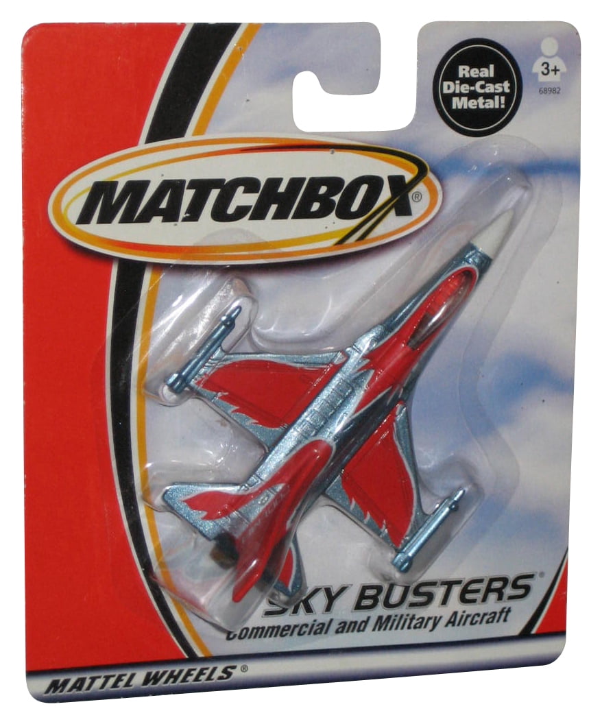 Matchbox Sky Busters (2000) Mattel F-16 Toy Plane Die-Cast Metal ...