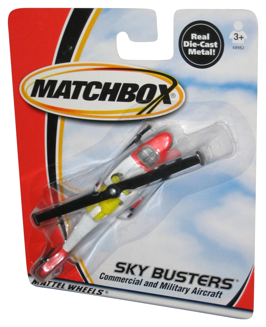 Matchbox Sky Busters (2000) Smokey Bear White Helicopter Toy - Walmart.com