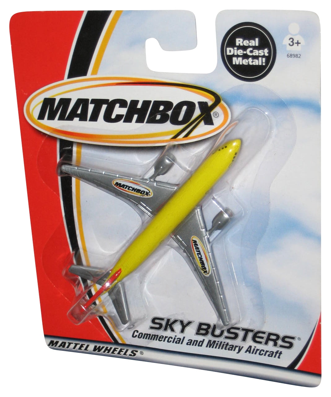 Matchbox Sky Busters (2000) Yellow & Silver Aircraft Toy Plane ...