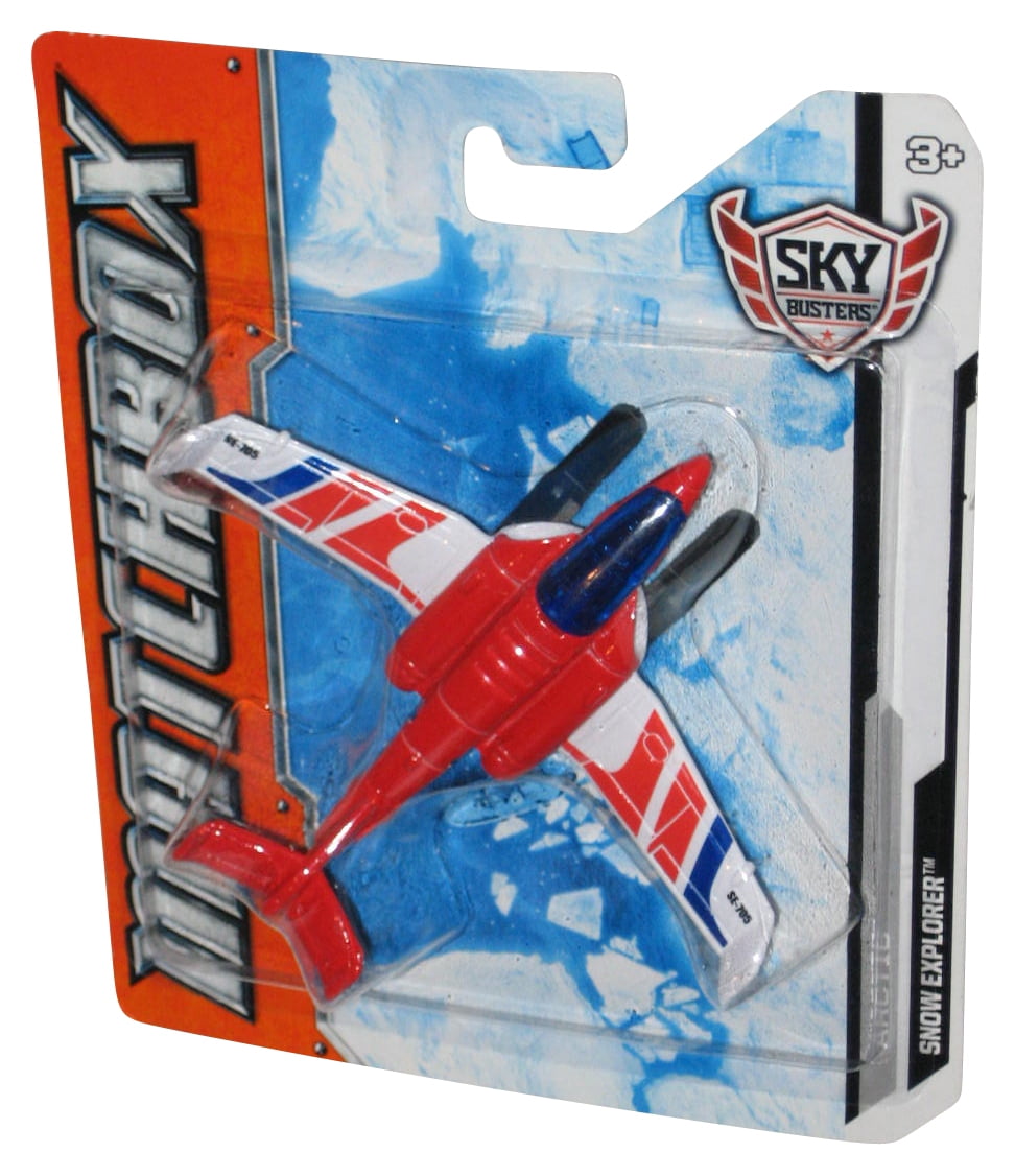 Matchbox Sky Busters (2012) Arctic Snow Explorer Red & White Toy Plane ...