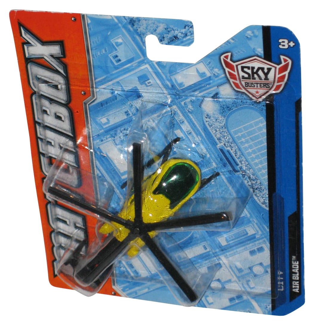 Matchbox Sky Busters (2012) City Yellow Air Blade Helicopter Toy ...