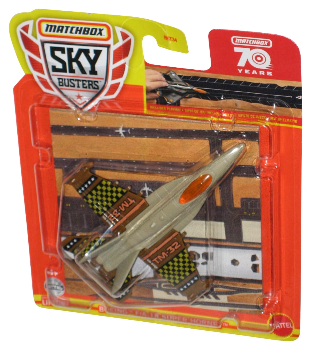 Matchbox Sky Busters (2022) Mattel Boeing F/A-18 Super Hornet Toy Plane ...