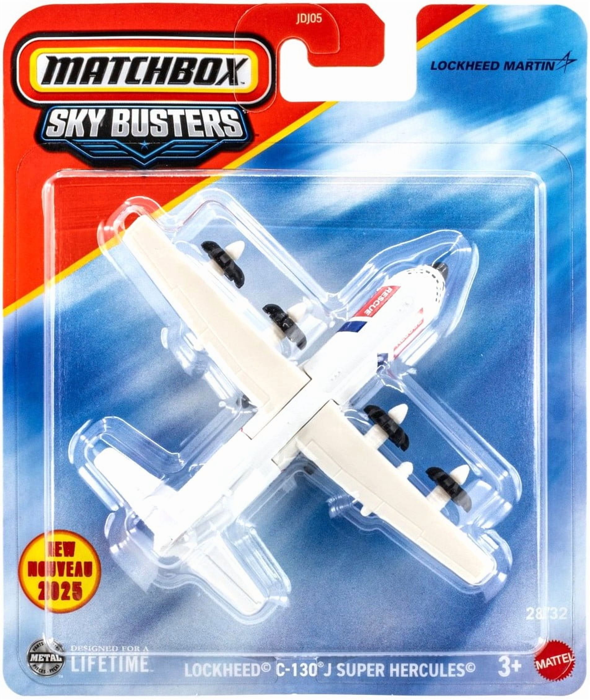 Matchbox Sky Busters Lockheed C-130 J Super Hercules Diecast Vehicle ...