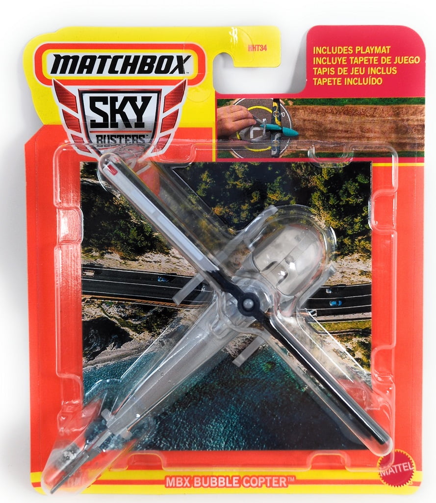 Matchbox Sky Busters MBX Bubble Copter with Playmat - Walmart.com