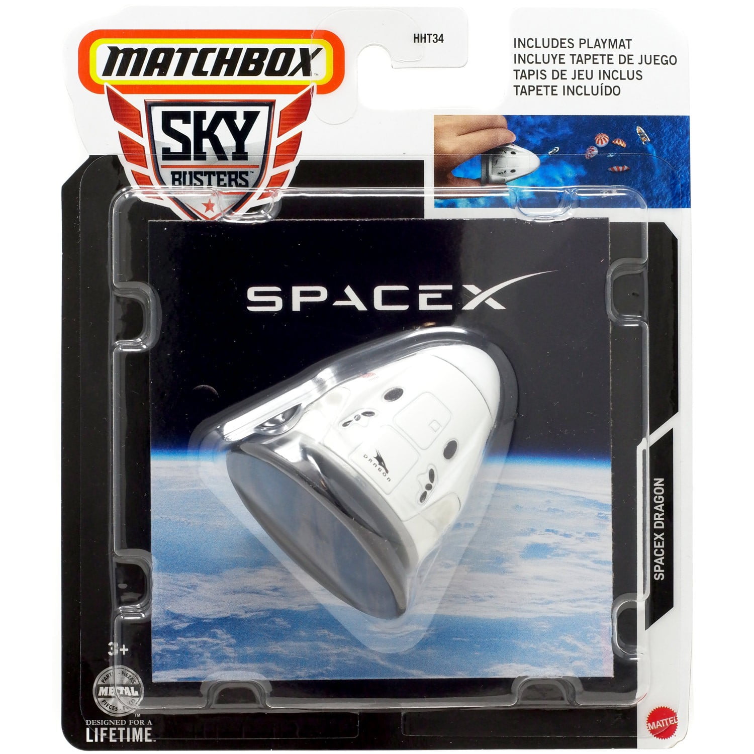 Matchbox Sky Busters Spacex Dragon Diecast Vehicle - Walmart.com