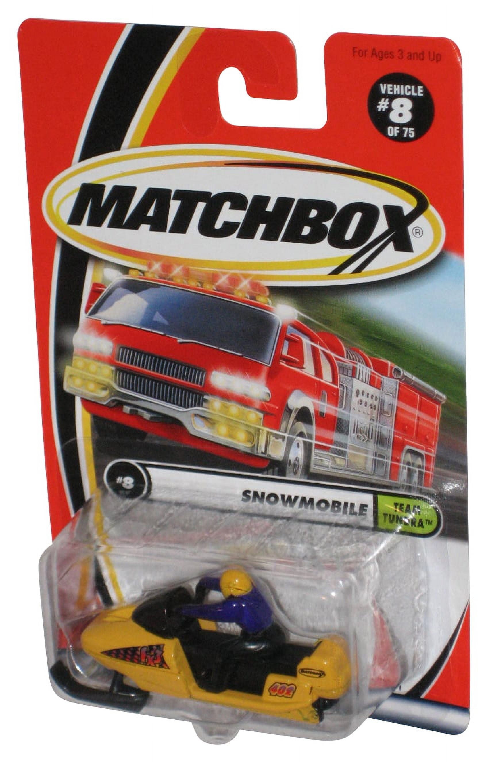 Matchbox Snowmobile Team Tundra (2000) Yellow & Purple Toy 8/75 ...