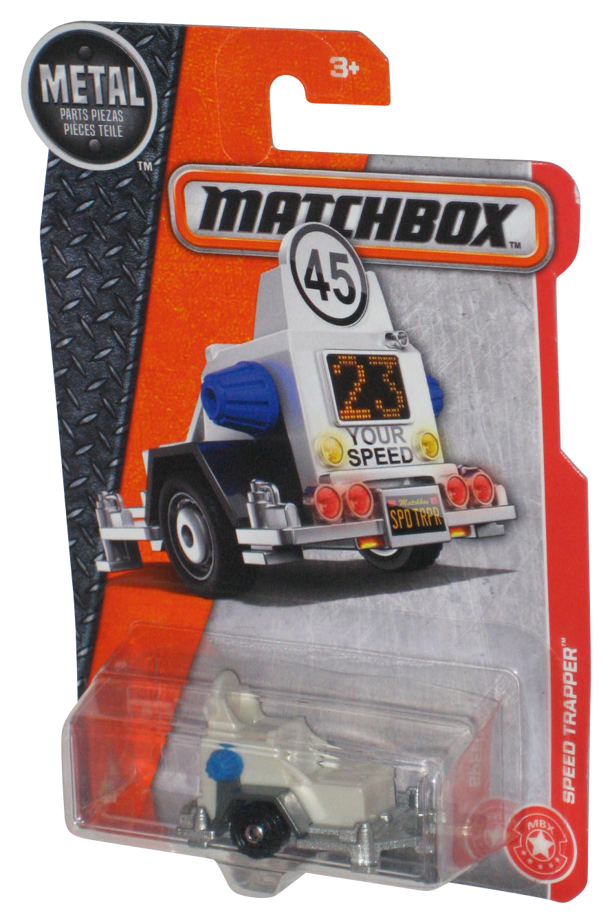 Matchbox Speed Trapper (2016) Mattel White Die-Cast Toy #56/125 ...