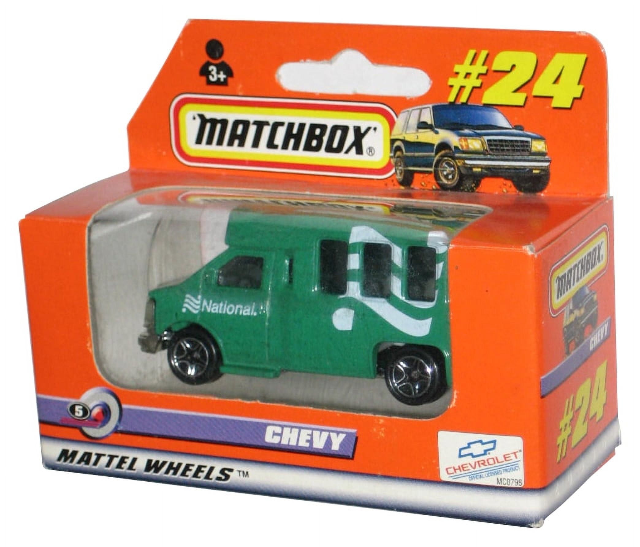 Matchbox Speedy Delivery (1998) Green Chevy Transport Bus Toy #24 ...