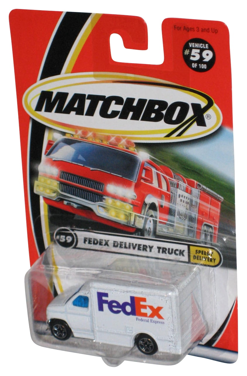Matchbox Speedy Delivery (1999) White FedEx Truck Toy 59/100 - (Dented ...