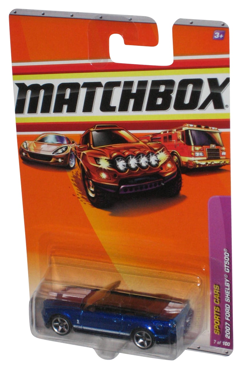 Matchbox Sports Cars (2009) Blue 2007 Ford Shelby GT500 Toy Car 7/100 ...