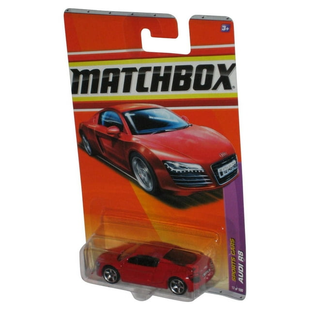 Matchbox Sports Cars (2010) Mattel Red Audi R8 Toy Car 13/100 - Walmart.com