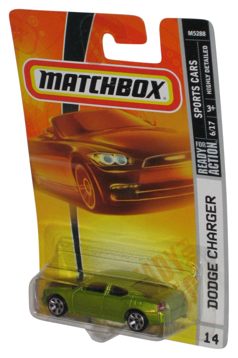 Matchbox Sports Cars 6/17 (2007) Green Dodge Charger Toy Car #14 ...