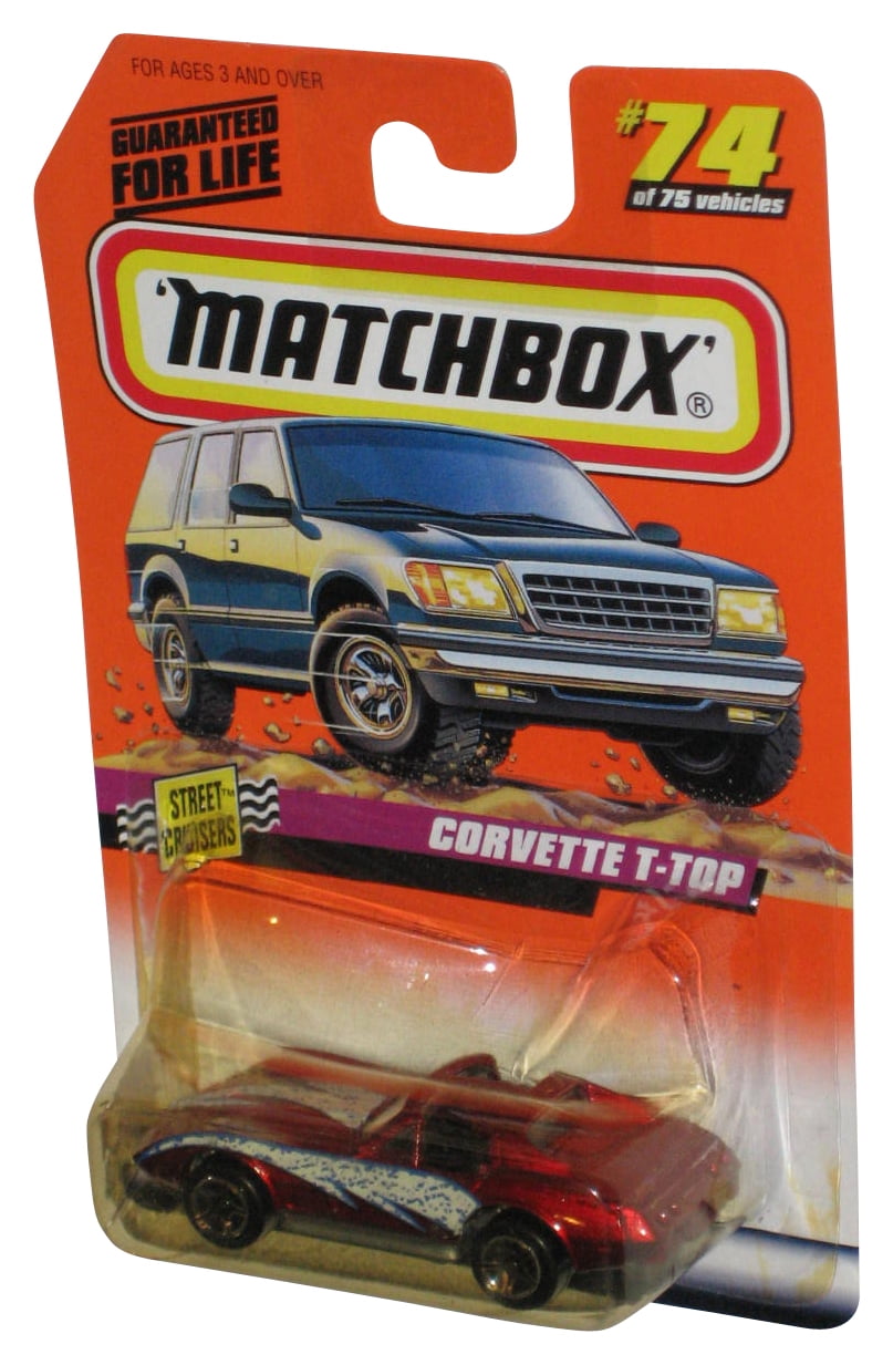 Matchbox Street Cruisers (1997) Red Corvette T-Top Die-Cast Toy Car #74 ...