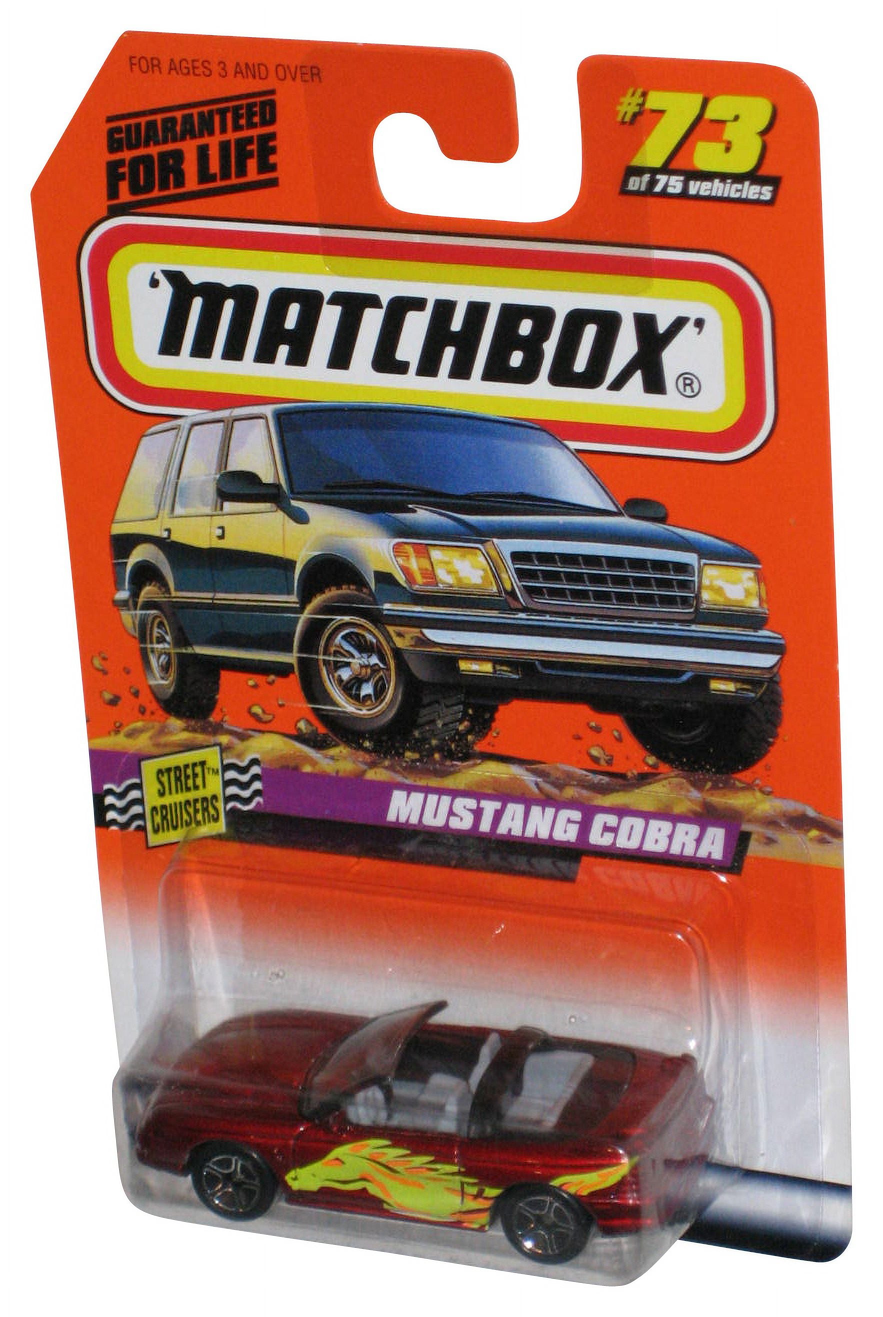 Matchbox Street Cruisers (1997) Red Mustang Cobra Toy Car #73/75 ...