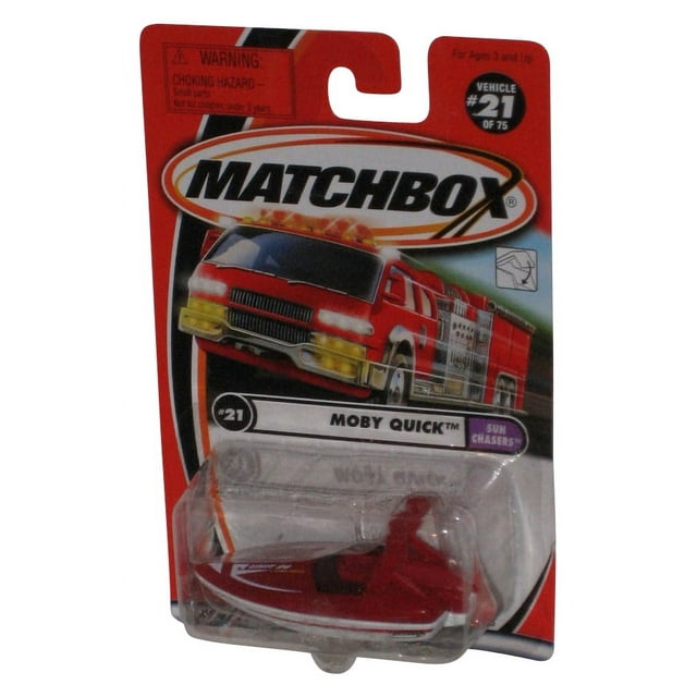 Matchbox Sun Chasers Moby Quick (2000) Red & White Toy Vehicle #21/75 ...