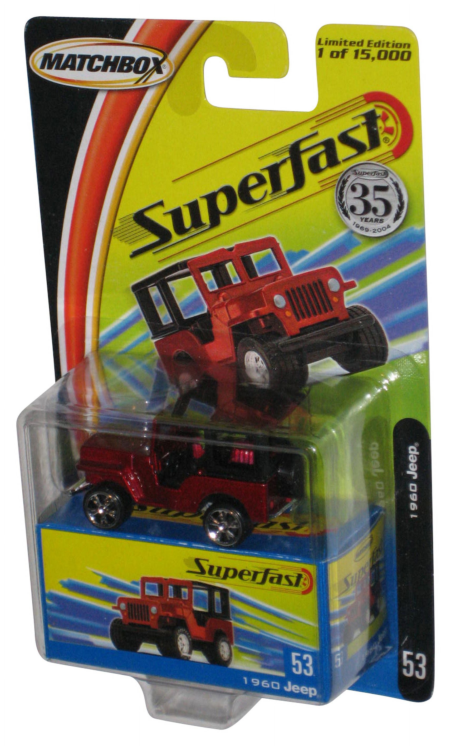 Matchbox Superfast 1960 Jeep 35th Anniversary Red Die-Cast Toy Car #53 ...