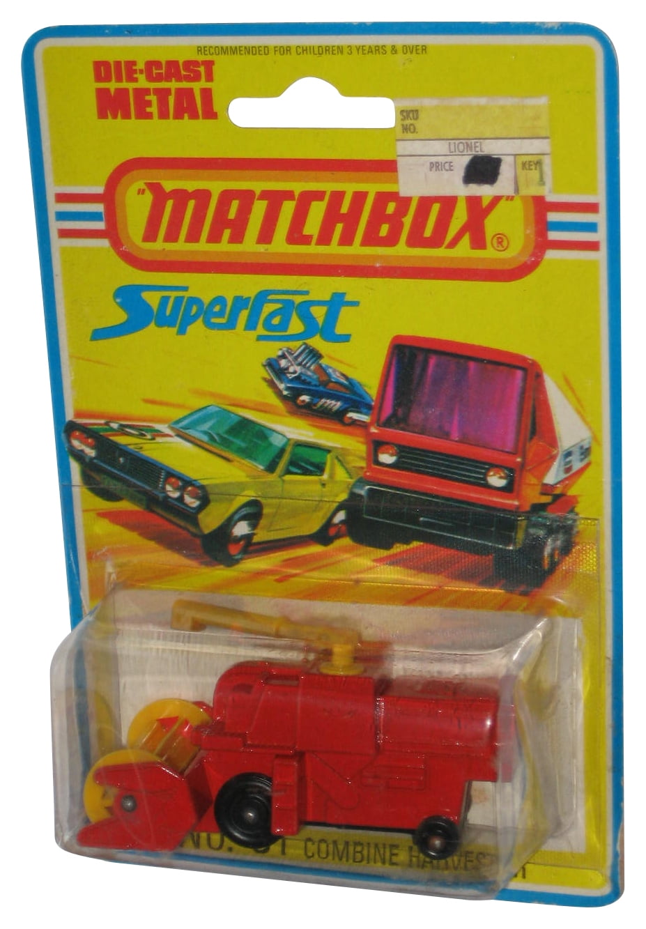 Matchbox Superfast (1975) Lesney Red Combine Harvester Toy No. 51 ...