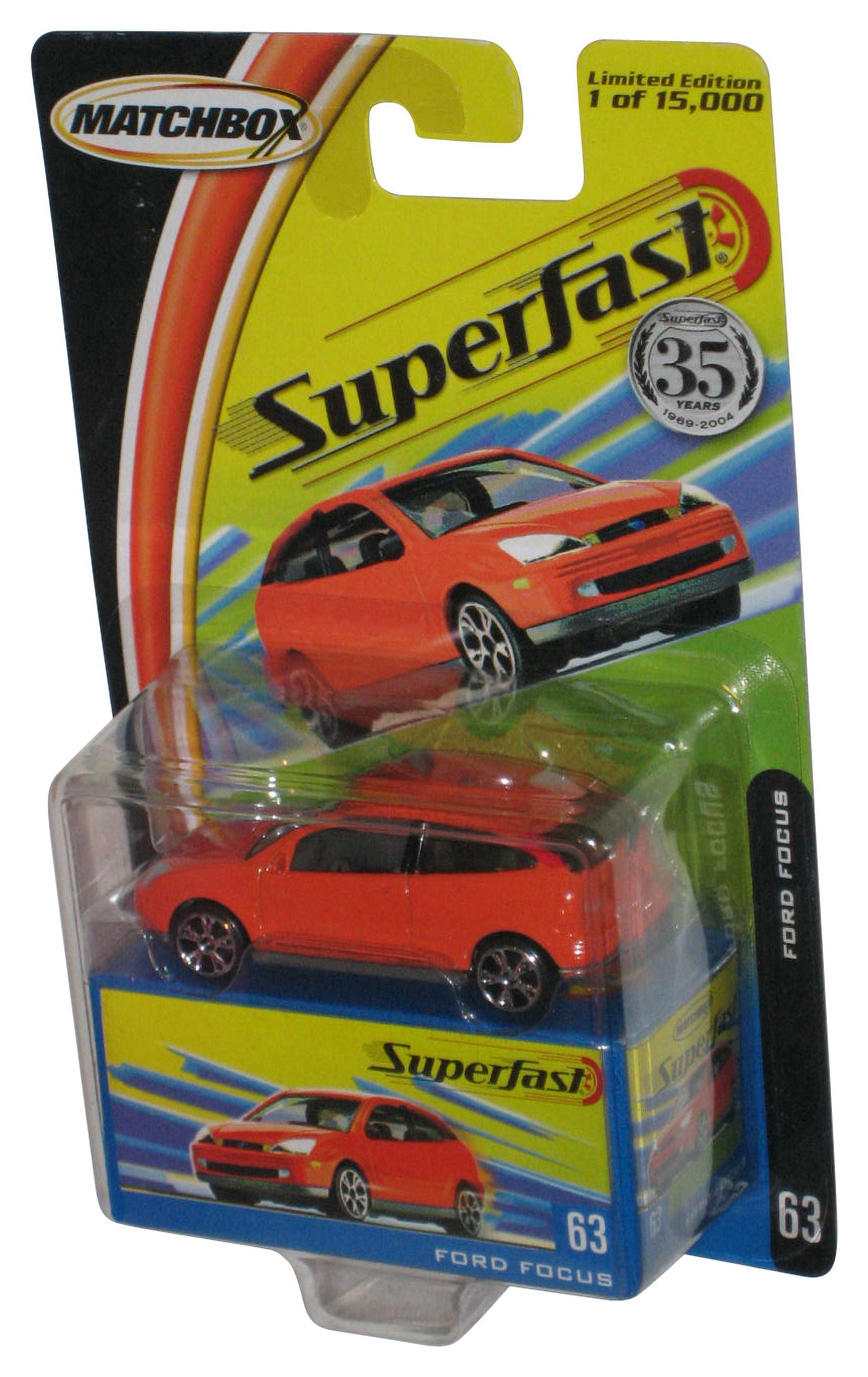 Matchbox Superfast (2004) Mattel Orange Ford Focus Die-Cast Toy Car #63 ...