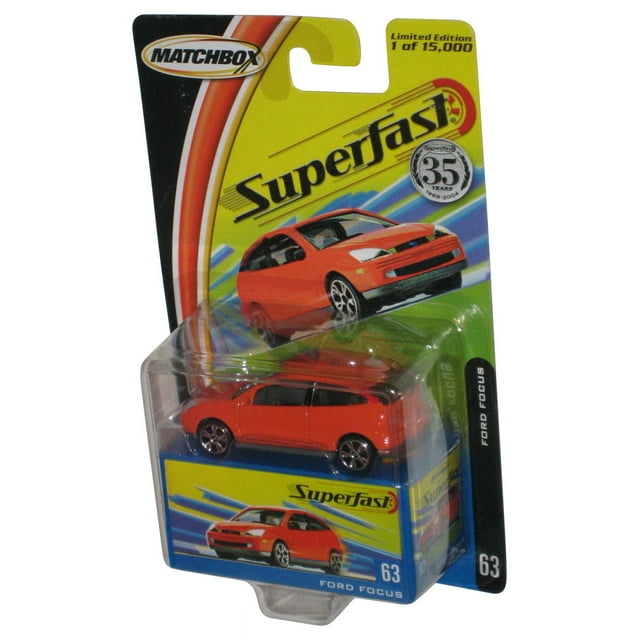 Matchbox Superfast (2004) Mattel Orange Ford Focus Die-Cast Toy Car #63 ...