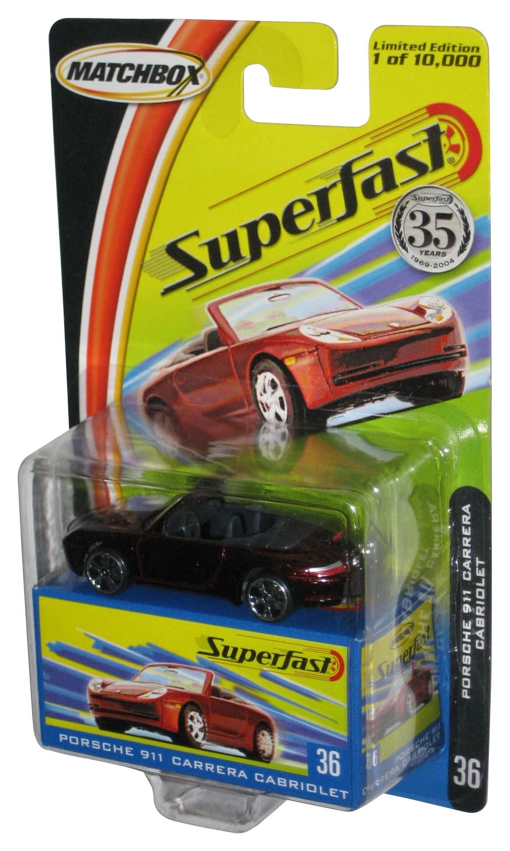 Matchbox Superfast (2004) Mattel Red Porsche 911 Carrera Cabriolet Toy ...