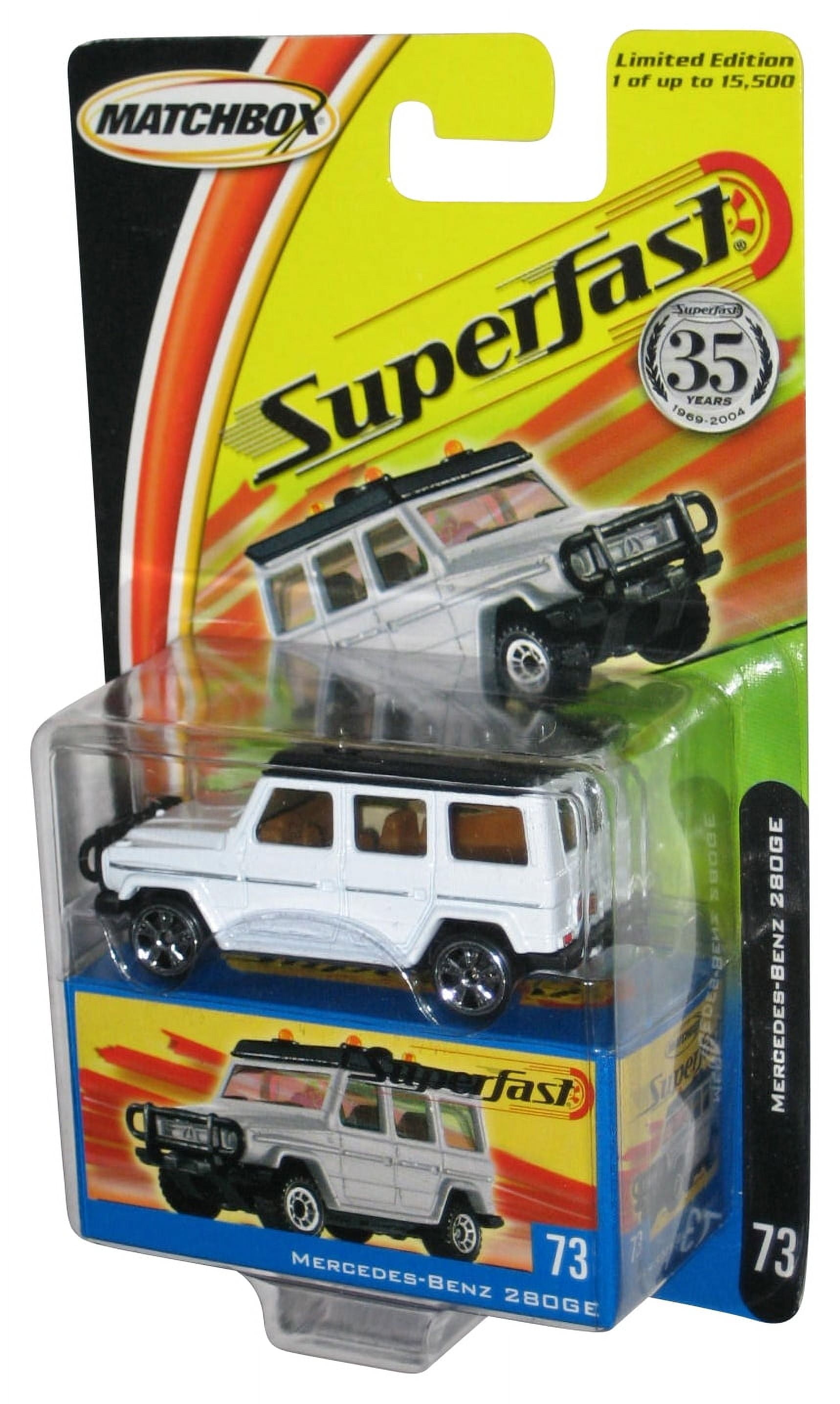 Matchbox Superfast (2004) Mattel White Mercedes-Benz 280GE Toy Car #73 ...